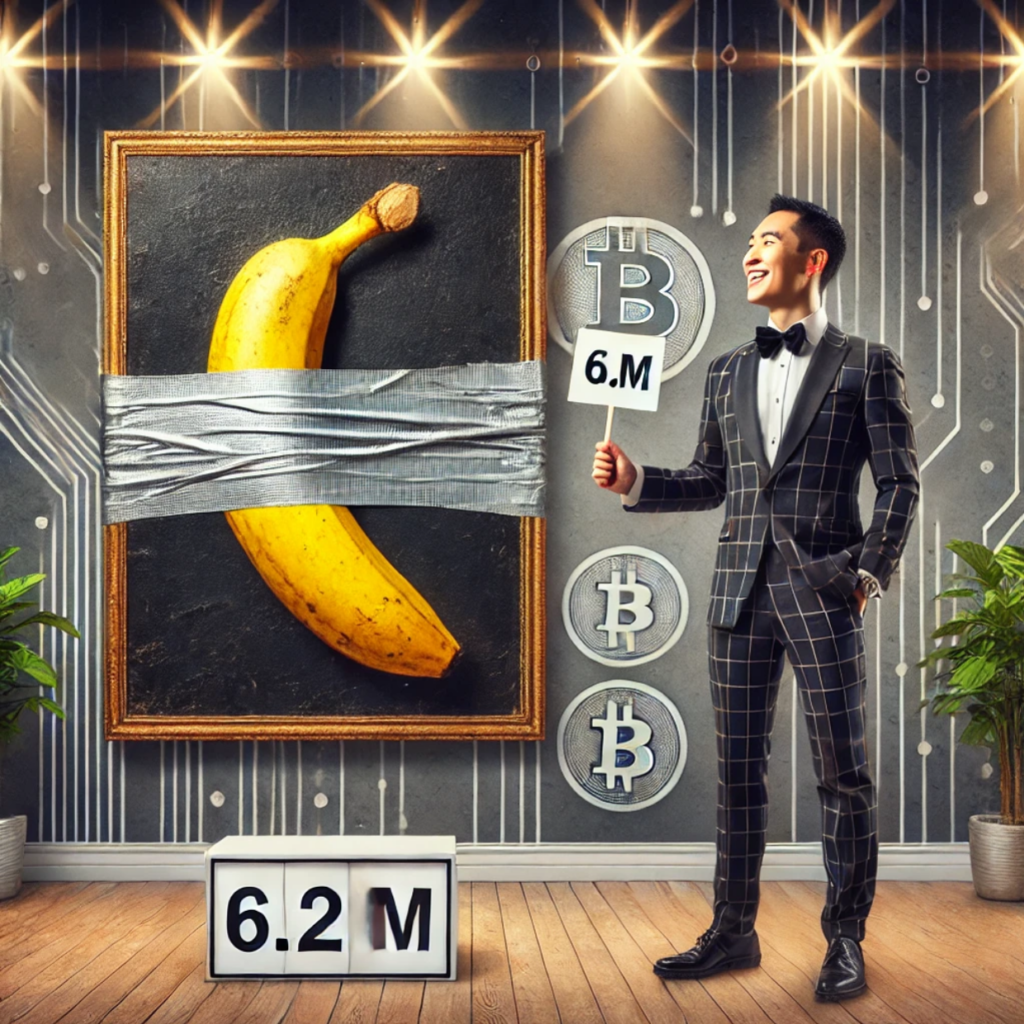 Justin Sun osti 6,2 miljoonan dollarin banaanin Sotheby’s-huutokaupasta ...